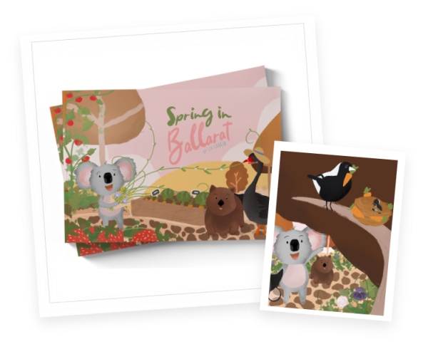 Spring in Ballarat Illustrations | Liv Lorkin Designs