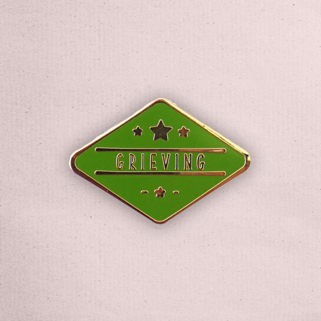 Grieving Enamel Pin | Liv Lorkin Designs