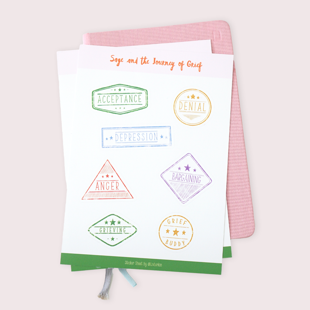 Grief Sticker Sheet | Liv Lorkin Designs