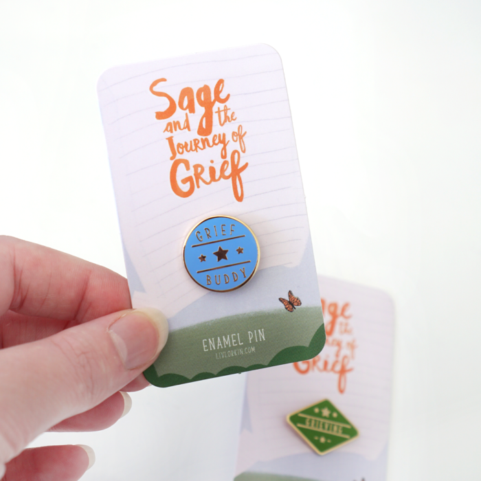 Grief Buddy Enamel Pin | Liv Lorkin Designs