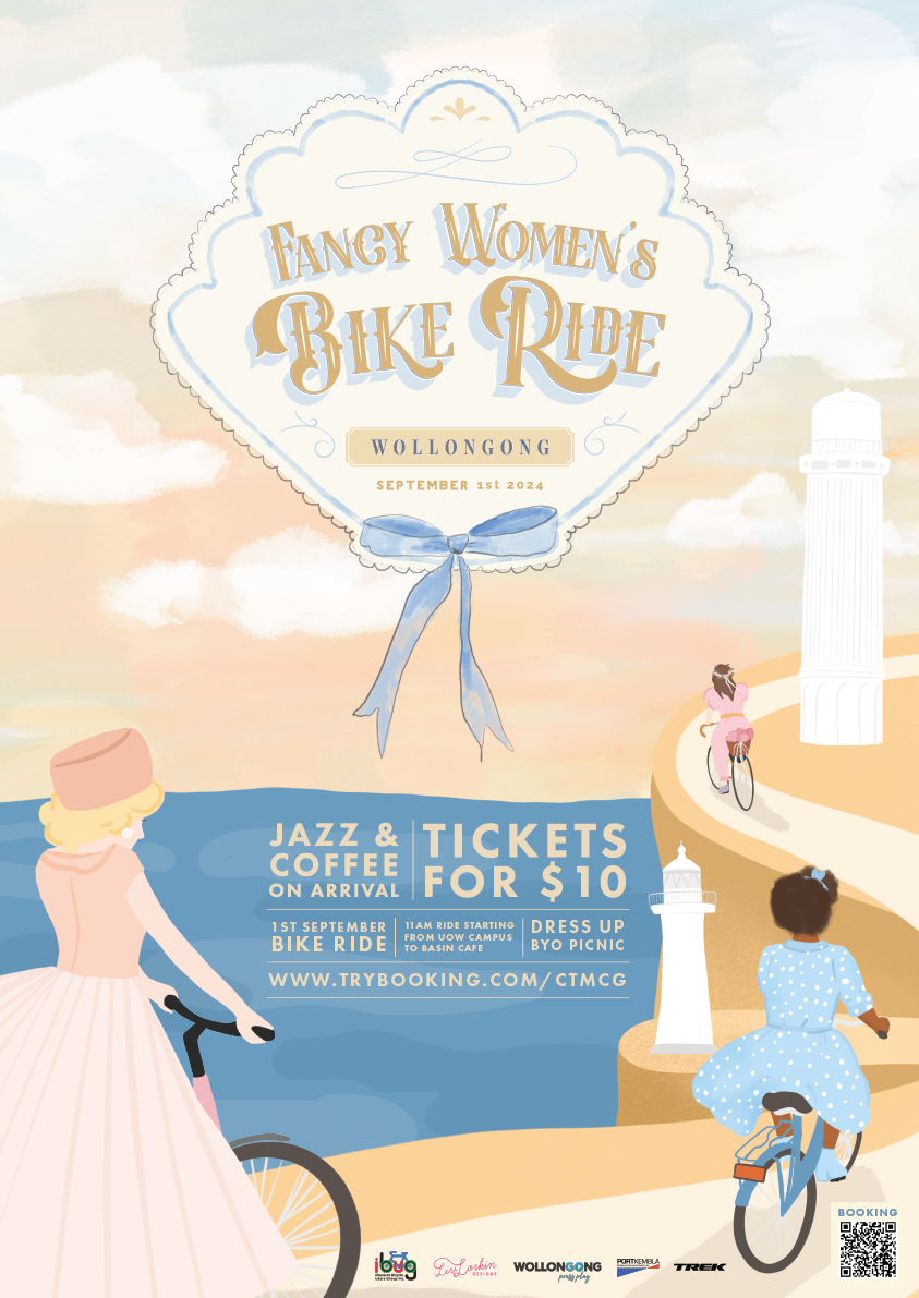 Fancy Women's Bike Ride Wollongong | Liv Lorkin Designs